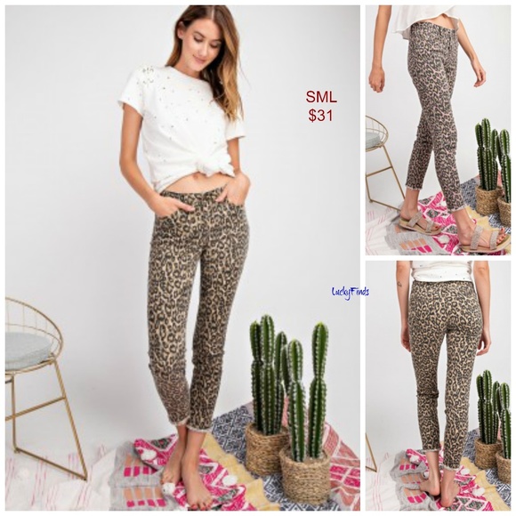 easel | Pants & Jumpsuits | Leopard Pants | Poshmark
